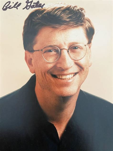 Microsoft Founder Bill Gates Signed Photo