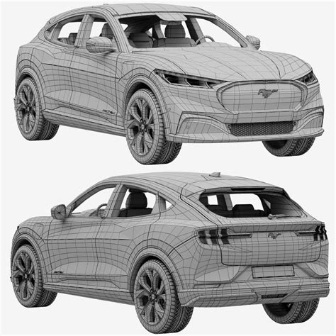 Ford Mustang Mach E 2021 3d Model For Vray