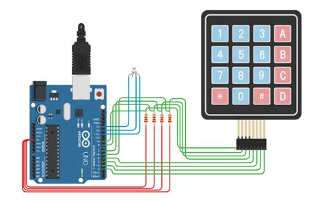 Circuit Design Keypad Tinkercad