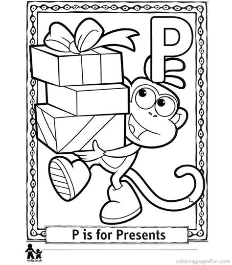 Dora Abc Coloring Pages