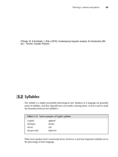 2 Types Of Syllable Patterns Pdf