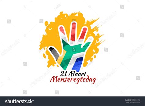 Translation March 21human Rights Day Human Stock Vector Royalty Free