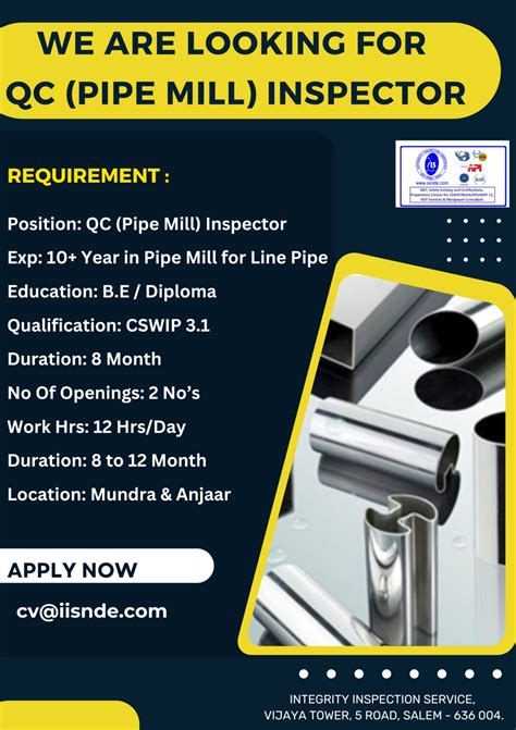 Integrity Inspection Services Salem On Linkedin We Are Looking For Qc