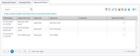 Pur My Purchase Requisition Approvals Window
