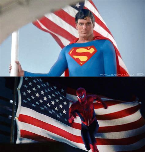 Superman And Spider Man American Flag By Darthvader867554333 On Deviantart