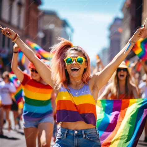 Premium Photo Stock Image Of Lgbtq Pride Parades With Colorful Floats