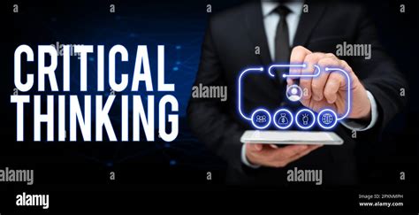 Text Caption Presenting Critical Thinking Business Approach Sequence