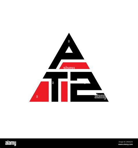Ptz Triangle Letter Logo Design With Triangle Shape Ptz Triangle Logo