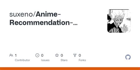Github Suxeno Anime Recommendation System Kmeans Clustering