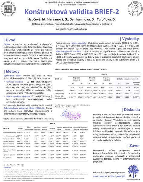 Pdf The Construct Validity Of Brief 2