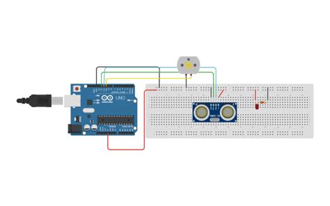 Circuit Design Francisco Martínez Arduino Sensor Con Motor Tinkercad