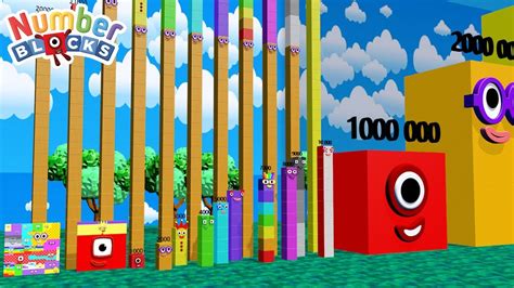 Numberblocks NEW Comparison Step Squad To Vs BIGGEST MILLION YouTube