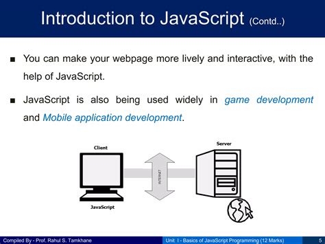 Css Unit I Basics Of Javascript Programming Pdf