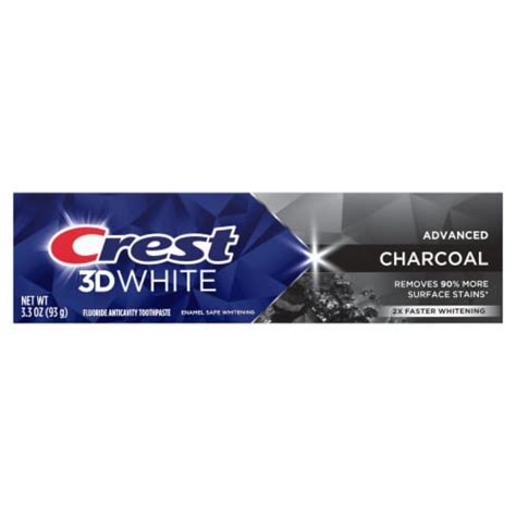 Crest 3d White Advanced Charcoal Teeth Whitening Toothpaste 3 3 Oz Kroger