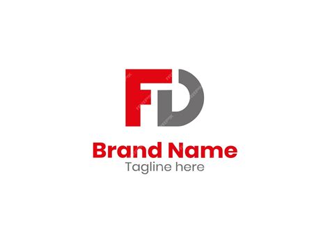 Premium Vector Initial Text Fd Logo Design Vector Illustration Of Fd
