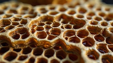 Detailed Image Of A Honeycomb Structure Premium Ai Generated Image