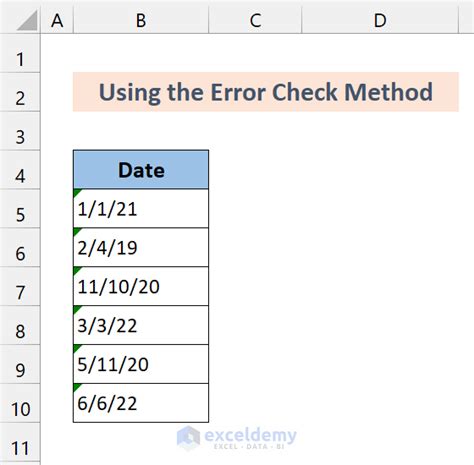 How To Convert General Format To Date In Excel 7 Methods Exceldemy