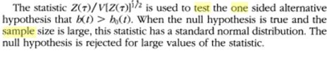 One Sample Log Rank Test Statistic Cross Validated