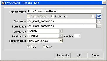 Report Setup