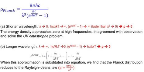 Solved ρPlanck λ5 eλkThc1 8πhc The energy density Chegg com