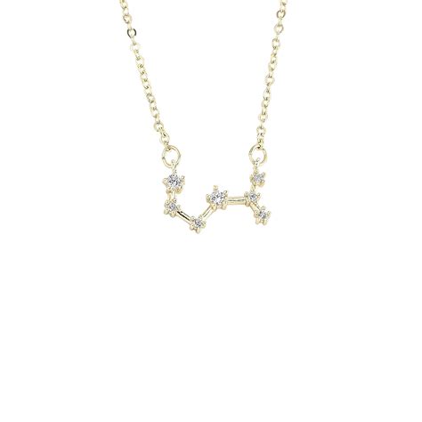 Gold Scorpio Zodiac Constellation Necklace Zodiac Jewelry