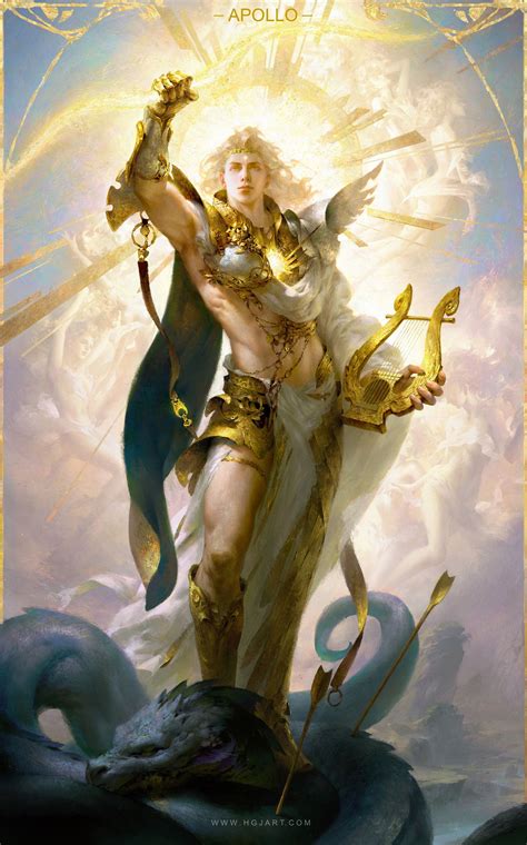Artstation Apollo 阿波罗 Huang Guangjian Mitologia Grega E Romana