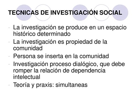 Ppt Tecnicas De InvestigaciÓn Social Powerpoint Presentation Free