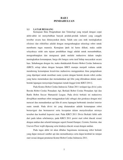 Perancangan Robot Hexapod Pemadam Api Pada Kontes Robot Cerdas Indonesi