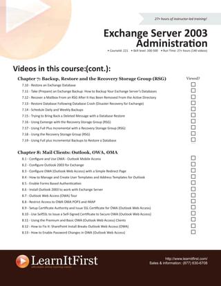 Exchange Server 2003 Administration PDF