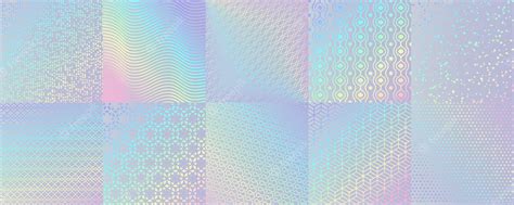 무지개 호일 텍스처가 있는 홀로그램 배경 프리미엄 벡터