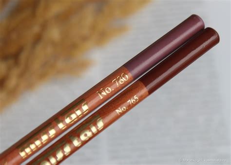 Профессиональные карандаши для губ Miss Tais в оттенках 765 и 780 Отзывы покупателей Косметиста