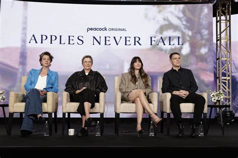 Behind The Scenes Of Peacocks Series Adaptation Of Apples Never Fall