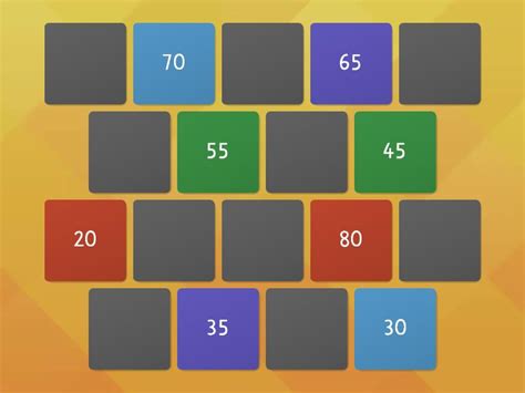Adding Two Numbers That Equal 100 Matching Pairs