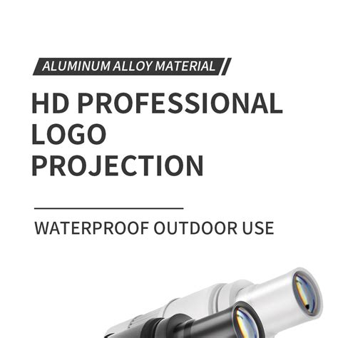 Водонепроницаемый светодиодный проектор с логотипом HD Gobo | AliExpress