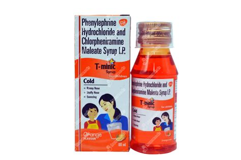 T Minic Orange Flavour Syrup Treat Common Cold And Allergic Rhinitis In