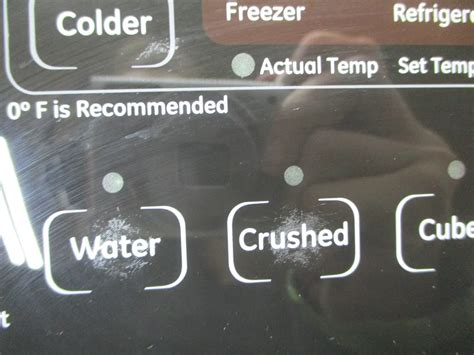 Adjusting Side Byside Refrigerator Temp Controls Actual 41 Off
