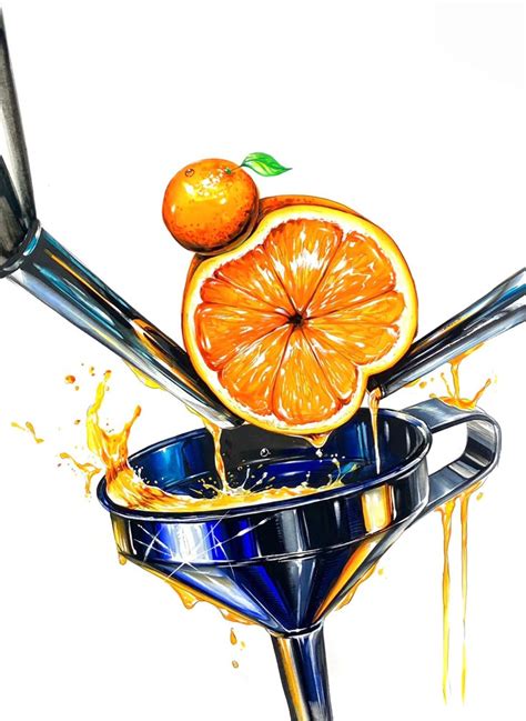 오렌지 금속깔대기 기초디자인