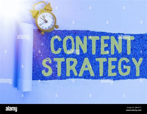 Conceptual Hand Writing Showing Content Strategy Concept Meaning Create Marketing Plan Using