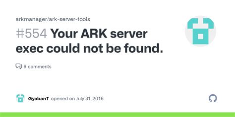 Your Ark Server Exec Could Not Be Found · Issue 554 · Arkmanagerark