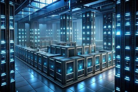 Premium Photo Modern Data Center And Network Infrastructure Solutions