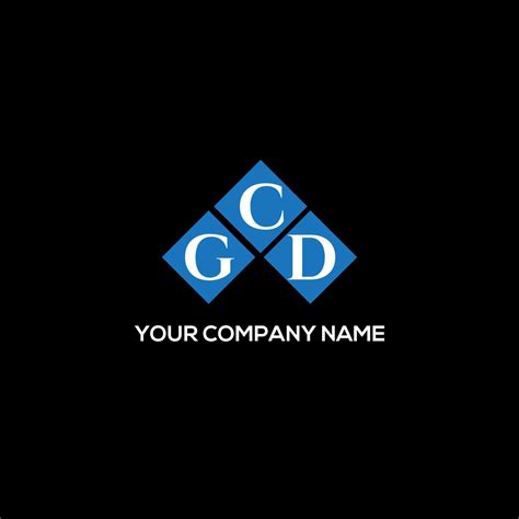 Gcd Letter Logo Design On Black Background Gcd Creative Initials