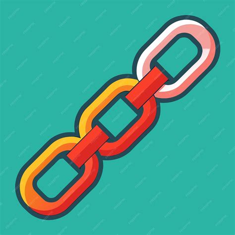 Strong Chain Vector Detailed And Versatile Design For Industrial Security And Connection Themes