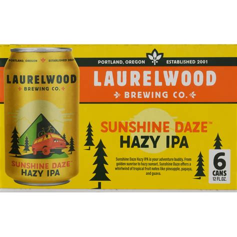 Laurelwood Brewing Co Beer Hazy Ipa 6 Pack 12 Fl Oz Delivery Or