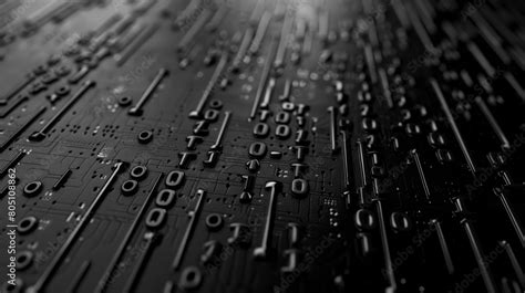 Black Digital Abstract Background Coding Backdrop Of Binary System