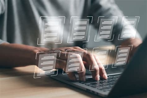 Process Automation To Efficiently Manage Files Stock Image Image Of