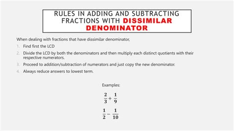 Fraction Fundamentals How To Solve Basic Operations Pptx
