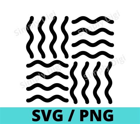 Abstract Lines Waves Zigzag Chevron Squiggle Wavey Line Pattern Svg Png