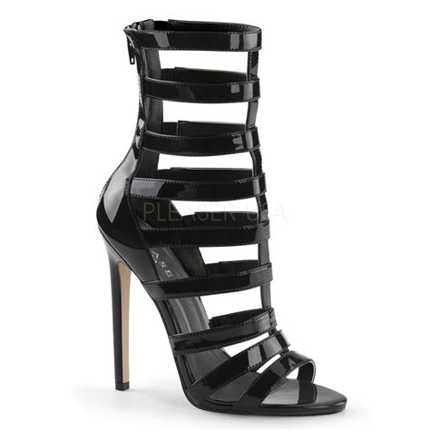 Sexy 52 Peeptoe Strappy Enkellaars Met Stiletto Hak Sexyhogehakkennl