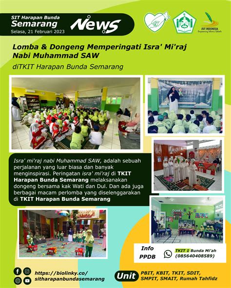 Lomba Dongeng Memperingati Isra Mi Raj Nabi Muhammad SAW SIT Harapan Bunda