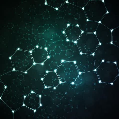 Premium Vector Futuristic Dna Abstract Molecule